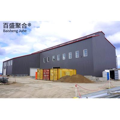 Cina Magazzini di acciaio Edifici prefabbricati in acciaio metallo Magazzini con finestre in lega di alluminio in vendita
