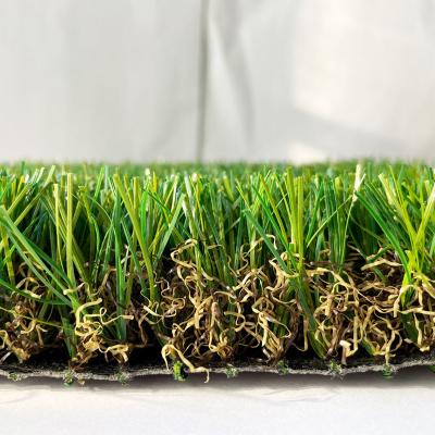 Cina L'erba del sintetico di 45MM per il paesaggio del giardino erba l'erba artificiale artificiale in vendita