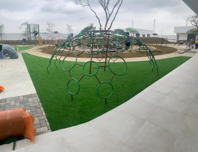 Cina L'erba sintetica per l'erba 25MM artificiali del paesaggio del giardino ha colorato l'erba artificiale in vendita