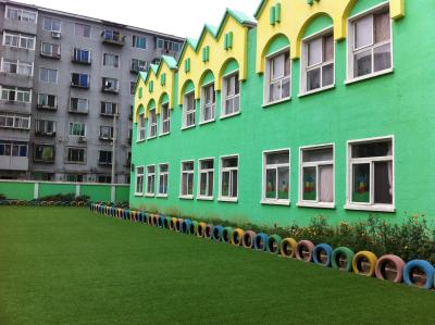 China Latex Backing Landscaping Indoor Artificial Grass Comfortable Turf Carpet For Kids for sale