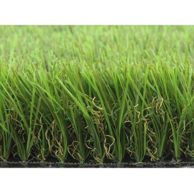 Cina Tipo monofilamento di Wave S del doppio di Olive Green Garden Artificial Grass in vendita