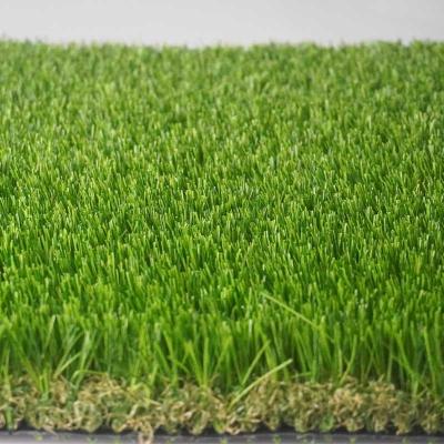 中国 屋外の緑の擬似草の床は庭のための総合的な人工的な泥炭にカーペットを敷く 販売のため