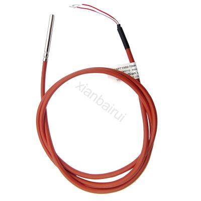 China Ip68 Rated Injection Molded Double Rolling Stainless Steel Ntc Ptc Rtd Pt100 Pt1000 Waterproof Temperature Sensor for sale