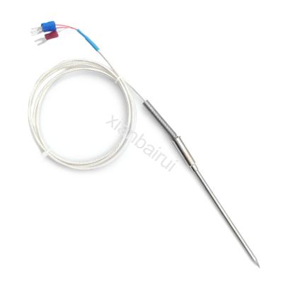 China 3 Wire Industrial Stainless Steel Probe Temperature Thermocouple Type K  Rtd Sensor Pt100 for sale