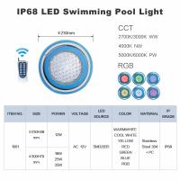 China Swimming Pool Underwater LED Lights 25W With Remote Control Function for sale