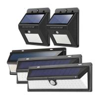 China Pir Motion Sensor 200LM Solar Powered LED Wall Light Cool White for sale