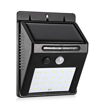 China Pir Motion Sensor 200LM Solar Powered LED Wall Light Cool White for sale