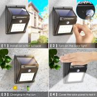 China PIR Security Rechargeable Outdoor LED Solar Lights for sale