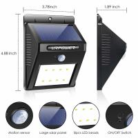 China Wireless Waterproof Motion Sensor Outdoor 20Led Security Night Light Solar Wall Lights for sale