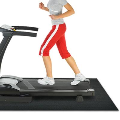 中国 耐震性の折る黒いトレッドミルの床のマット、トレッドミルの衝撃吸収材のマット 販売のため