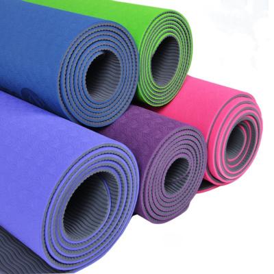 Cina Belle non stuoie spesse extra di yoga del TPE di slittamento con antiurto, antislittamento in vendita