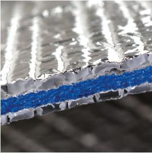 China Roof Ceilings Aluminum 6.5mm crosslinked closed XPE Foam Foil Insulation Reflective Foam isolation material for sale