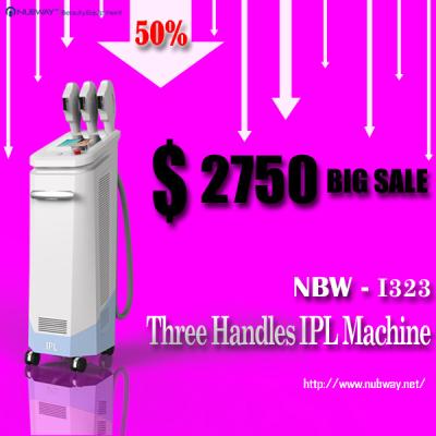 China Hot Selling IPL Hair Removal Machine Beauty Machine Mutifunctional 3 Handles for sale