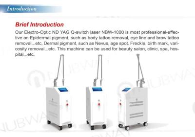 China 2016 nd yag laser tattoo removal machine / q switch nd yag laser for sale