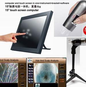 China portable 2 million pixel polarizing function for dark skin pigment skin analyzer machine for sale