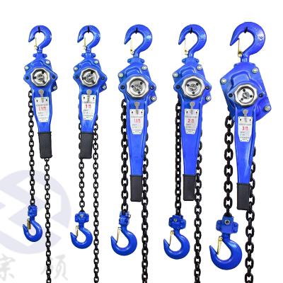 China Construction Site Lifter 0.75 Ton 1.5m Lever Chain Hoist G80 Manual Crane Block for sale