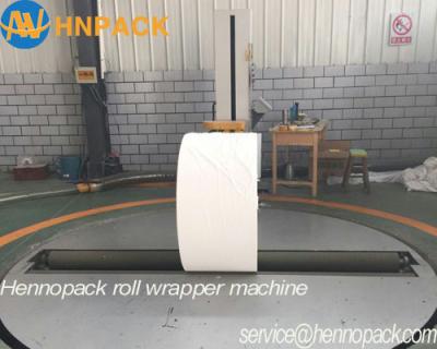 China Hennopack automatic reel wrapper for art board paper- Kraft Brown Paper roll stretch film wrapper packing for sale