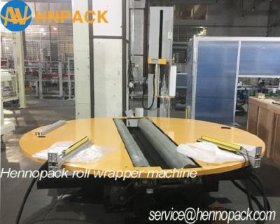 China Hennopack MS203HFull auto heavy duty woven fabrics roll stretch wrapper machine for sale