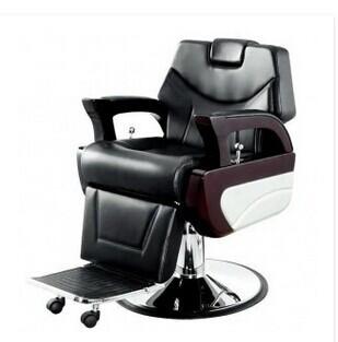 China Classic barber chair with big hydraulic pump;Popular salon chairs with wood armrest for sale