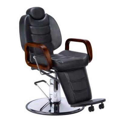 China Aosta Modern big barber chair for man with wood armrest for sale