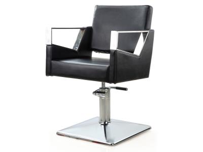 China 2016 Hot Sale Hair Salon Hydraulic Styling Chair;black barber chair with stainless steel armrest for sale