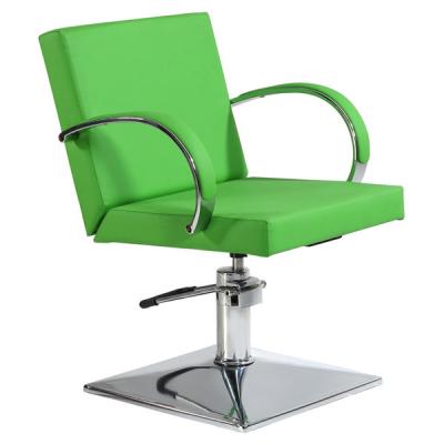 China Wholesale hydraulic hairdressing chair for salon use;green barber chair;durable styling chair for sale