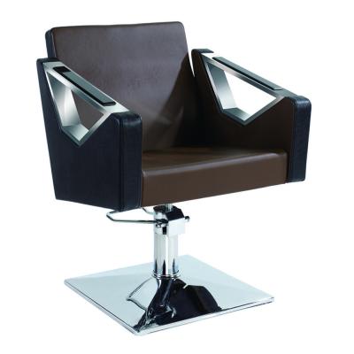 China 2016 Hot Sale Good Quality Salon Hairdresser Chair;brown ladies styling chair;barber chair with stainless steel base for sale