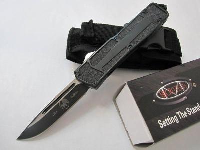 China Microtech knife double blade (black) for sale