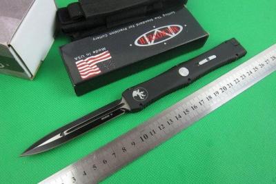 China Microtech knife S30 double blade (black) for sale