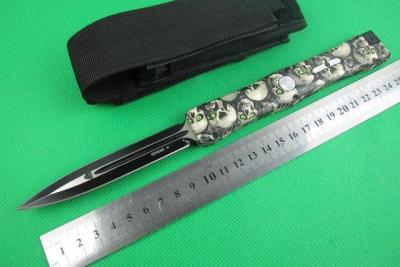 China Microtech knife S30 double blade (camouflage) for sale