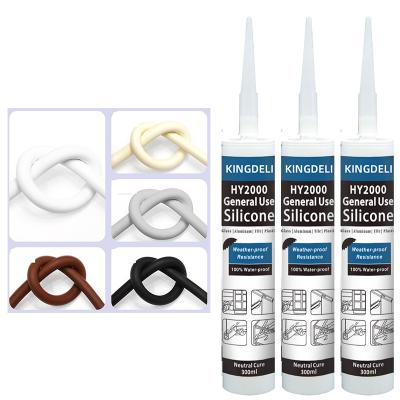 Cina Tempo neutrale nero del sigillante del silicone resistente per la decorazione dell'interno in vendita