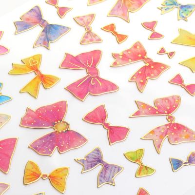 China Custom Foil Stamping Stickers OEM ODM Metallic Shiny Foil Sticker For Gift Box Decoration for sale