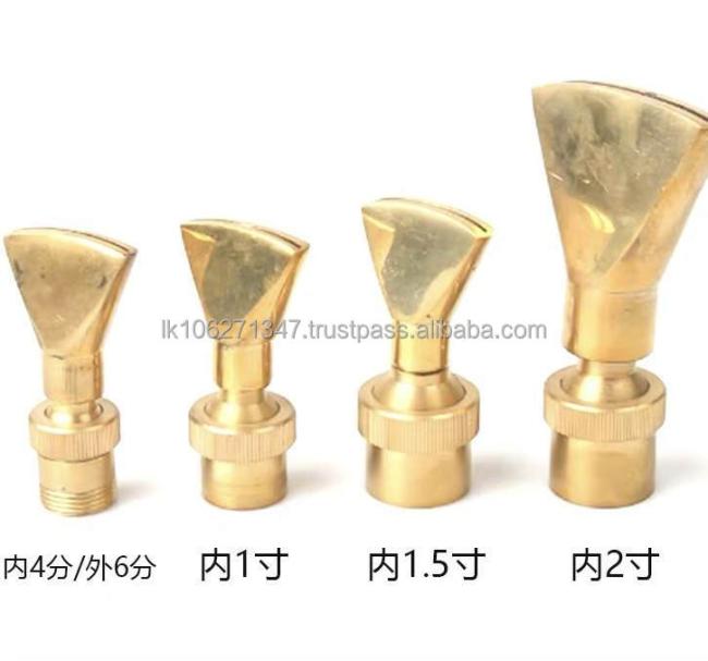 adjustable flat  fountain nozzle brass water fountain nozzle
