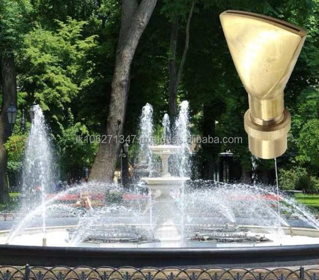 adjustable flat  fountain nozzle brass water fountain nozzle