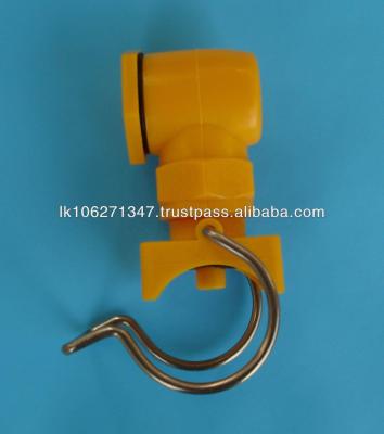 China plastic adjustable ball clamp nozzle snap in clip eyelet nozzle or split eyelet connector  for vacuum tank spray for sale