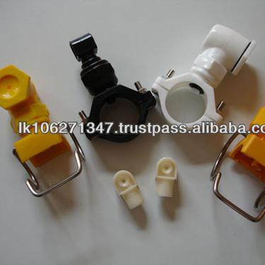 China plastic adjustable ball clamp nozzle snap in clip eyelet nozzle or split eyelet connector  for vacuum tank spray for sale