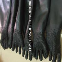 China Anti-Impact Function Black Rubber Particles Sandblasting Gloves for Industrial Work for sale