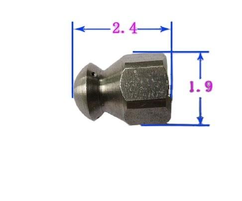 Quality Automatic Cleaning Spray Nozzle for Sewer Jetting and Drain Cleaning 0.04 KG Weight for sale