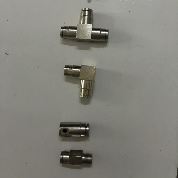 Quality brass quick lock straight fitting elbow tee fitting for high pressure mist for sale