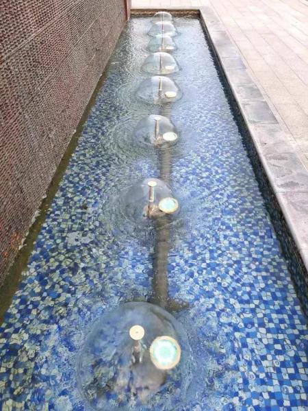 Quality Hemisphere shower fountain nozzle(mushroom fountain nozzle)led water fountain for sale
