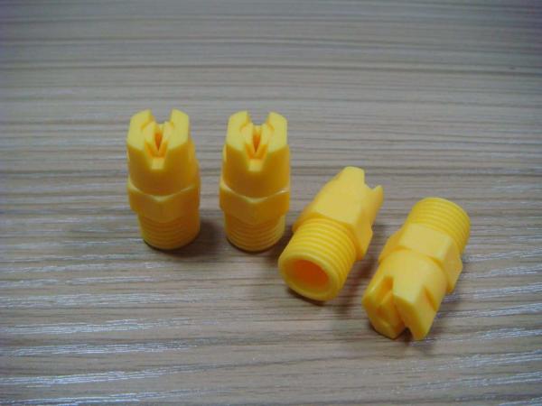 Quality one piece plastic vee jet spray nozzle plastic nozzle tip for sale