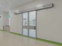China Automatic sliding glass door-double door for sale