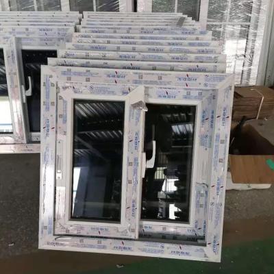 China White UPVC Slide Window Windproof  Horizontal Sliding Windows Double Glazed for sale