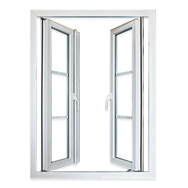 Quality Villa Tempered Glass Casement Window Inward Opening UPVC Tilt And Turn Windows for sale