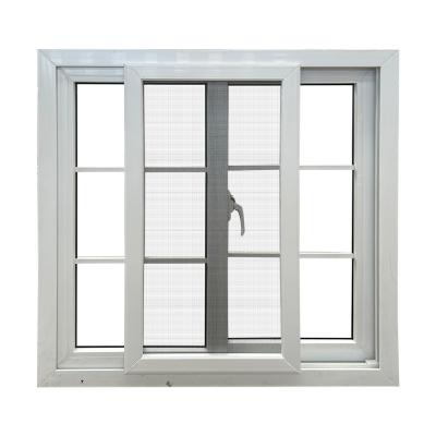 China Popular Pvc White Color Upvc Sliding Windows For Home Building for sale