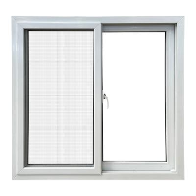 China Popular Pvc White Color Upvc Sliding Windows For Home Building for sale
