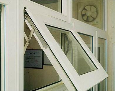 China Modern Irregular PVC Awning Window Waterproof Bathroom Frosted Glass Windows for sale