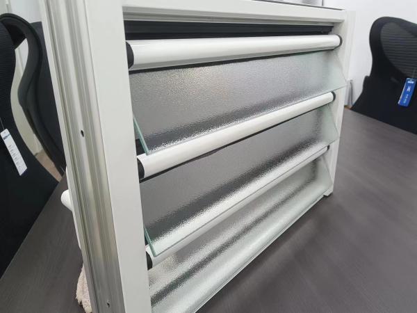 Quality Aluminum Frame Louver Glass Window Adjustable Jalousie Glass Window With Fly for sale