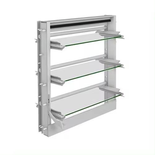 Quality Modern Adjustable Louver Glass Window Customizable Aluminum Alloy Frame Window for sale
