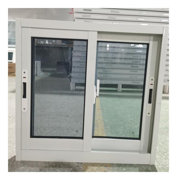 Quality Aluminum Alloy Double Aluminium Glass Sliding Window Powder Coated With Touch Lock for sale